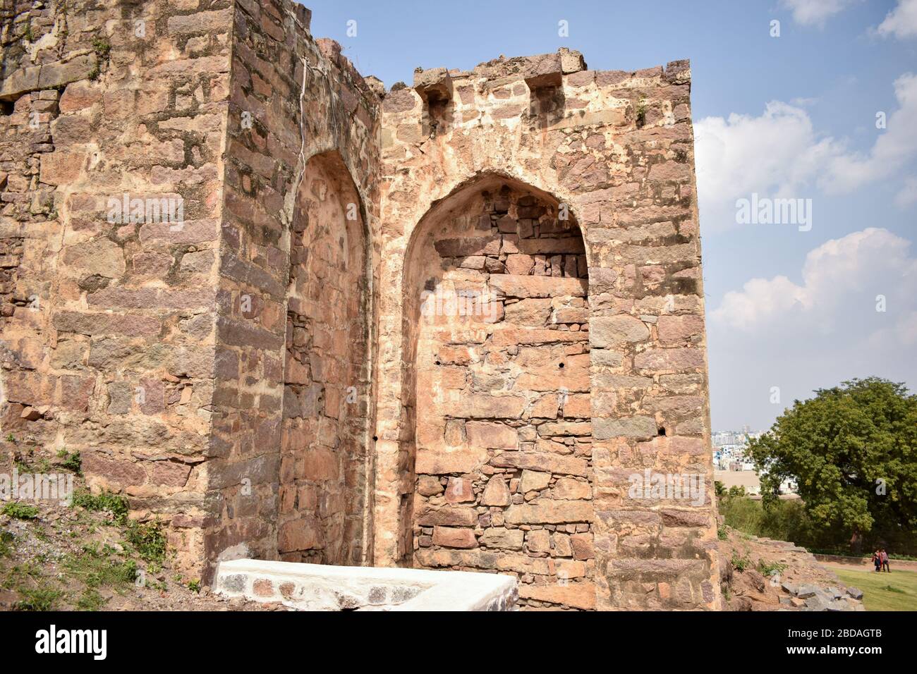 ancient historical Fort Ruined Walls Destructed Architecture Stock ...