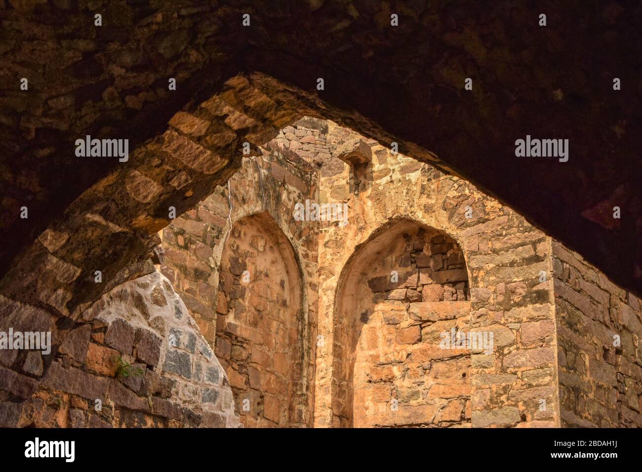 ancient historical Fort Ruined Walls Destructed Architecture Stock ...
