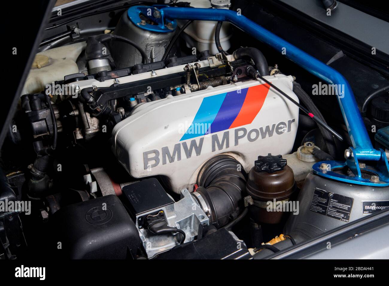 BMW E30 M3 1980s super saloon in Dolphin Grey Stock Photo - Alamy