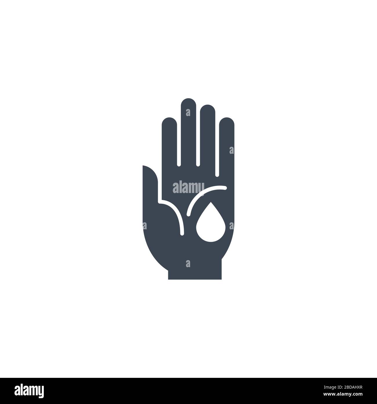 Hand pain glyph icon Cut Out Stock Images & Pictures - Alamy