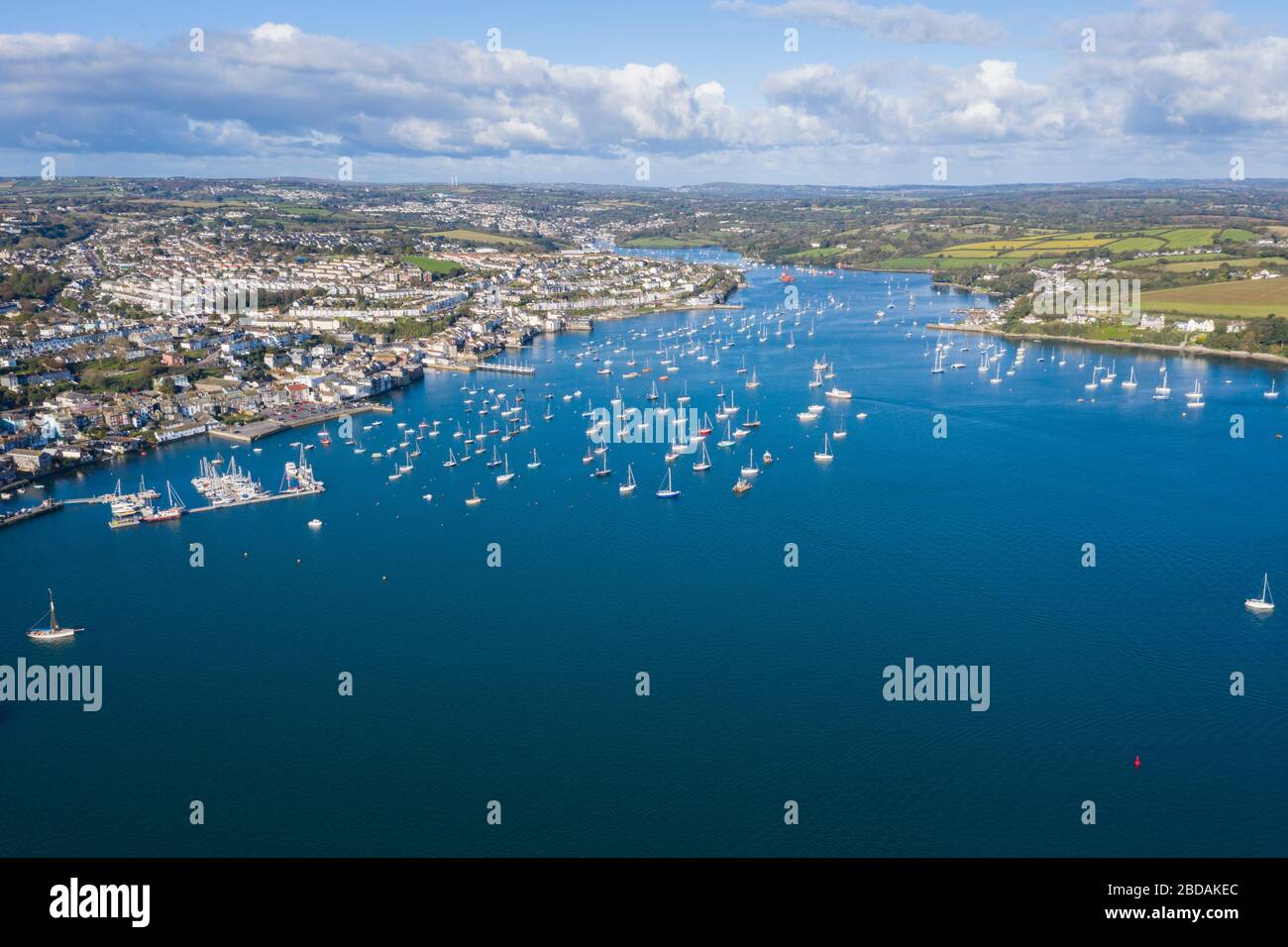 Falmouth docks aerial hi-res stock photography and images - Alamy