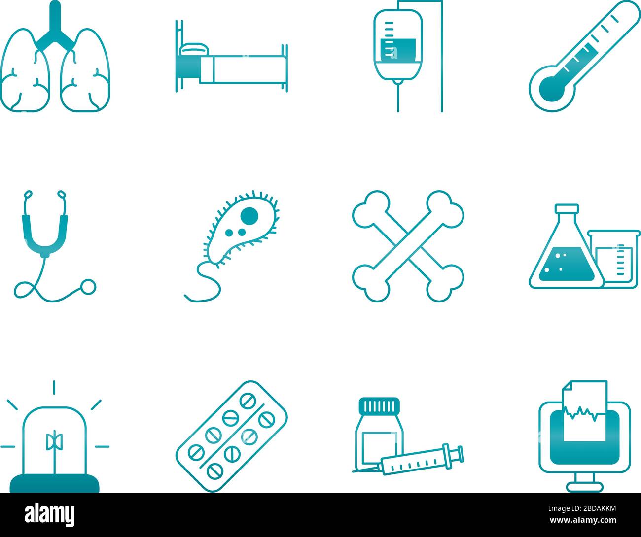 human organs with medical, science and investigation icon set over ...