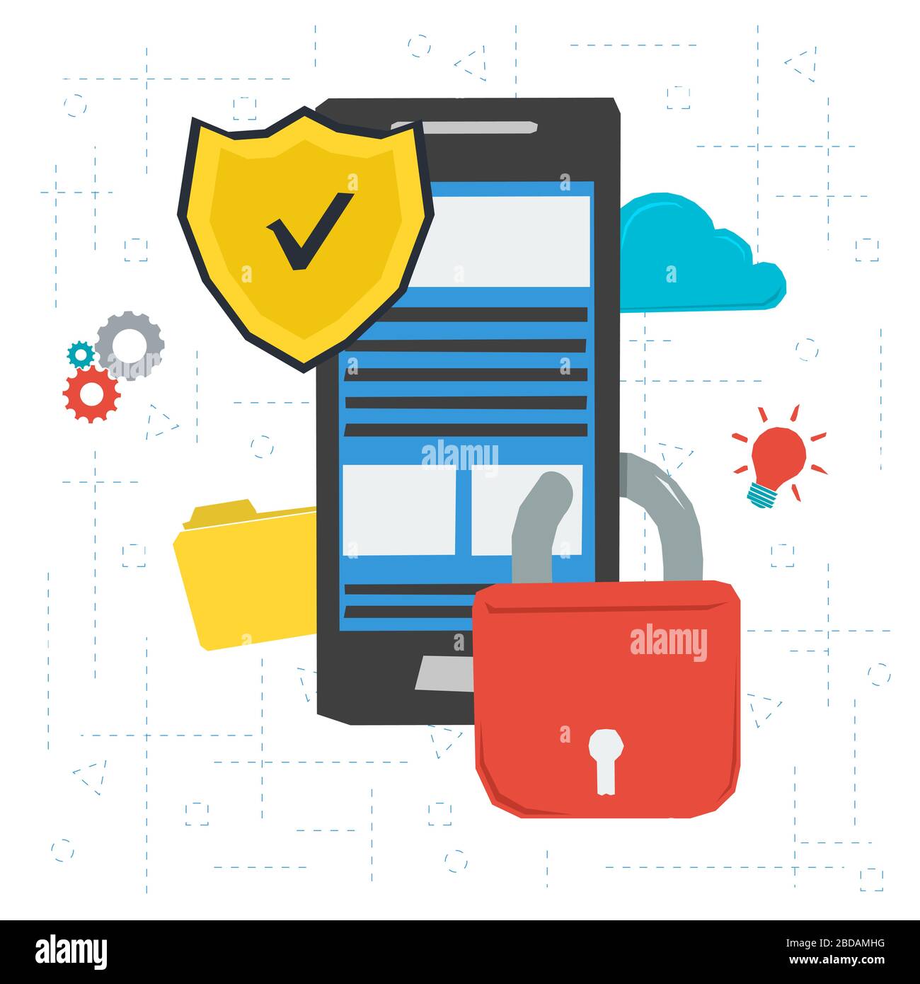 Data encryption coding code Stock Vector Images - Alamy