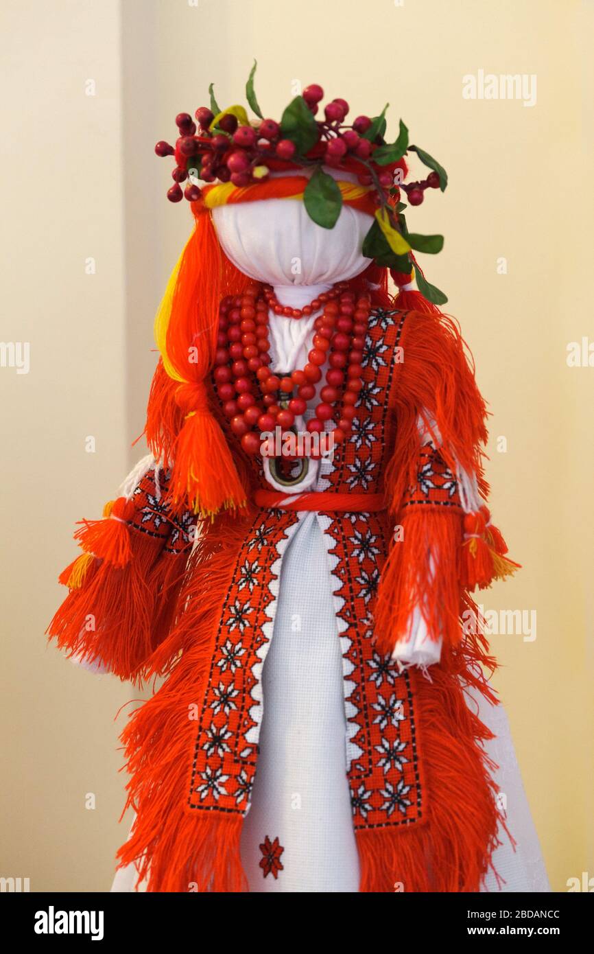 Ukrainian doll motanka. Handmade dolls Stock Photo - Alamy