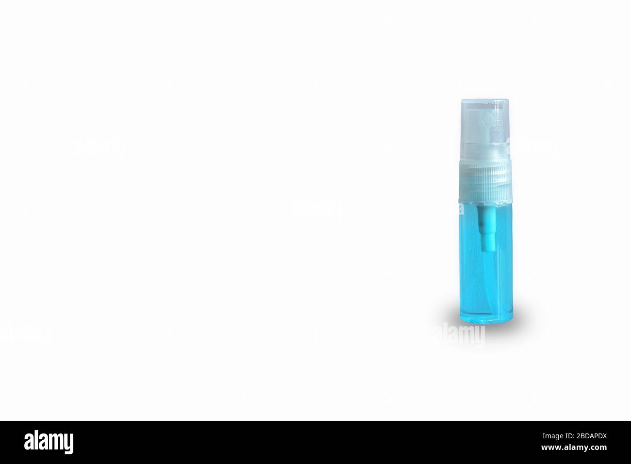 blue alcohol with Save your hands Stock Photo - Alamy