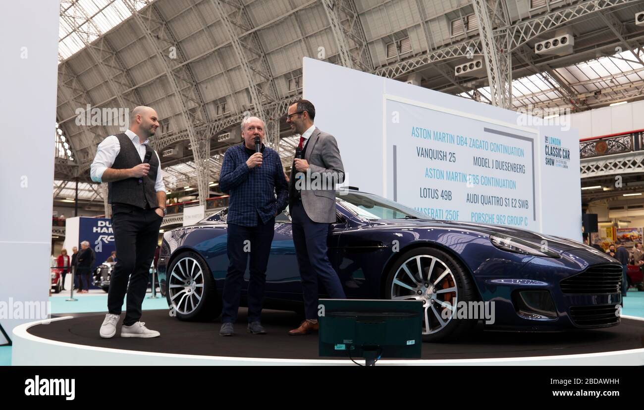 Max Girardo discussing the reworked Aston Martin Vanquish 25 with Ian ...
