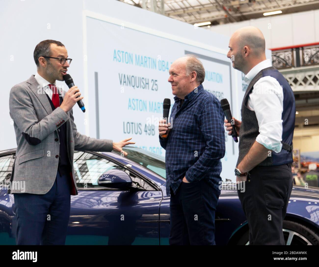 Max Girardo discussing the reworked Aston Martin Vanquish 25 with Ian ...