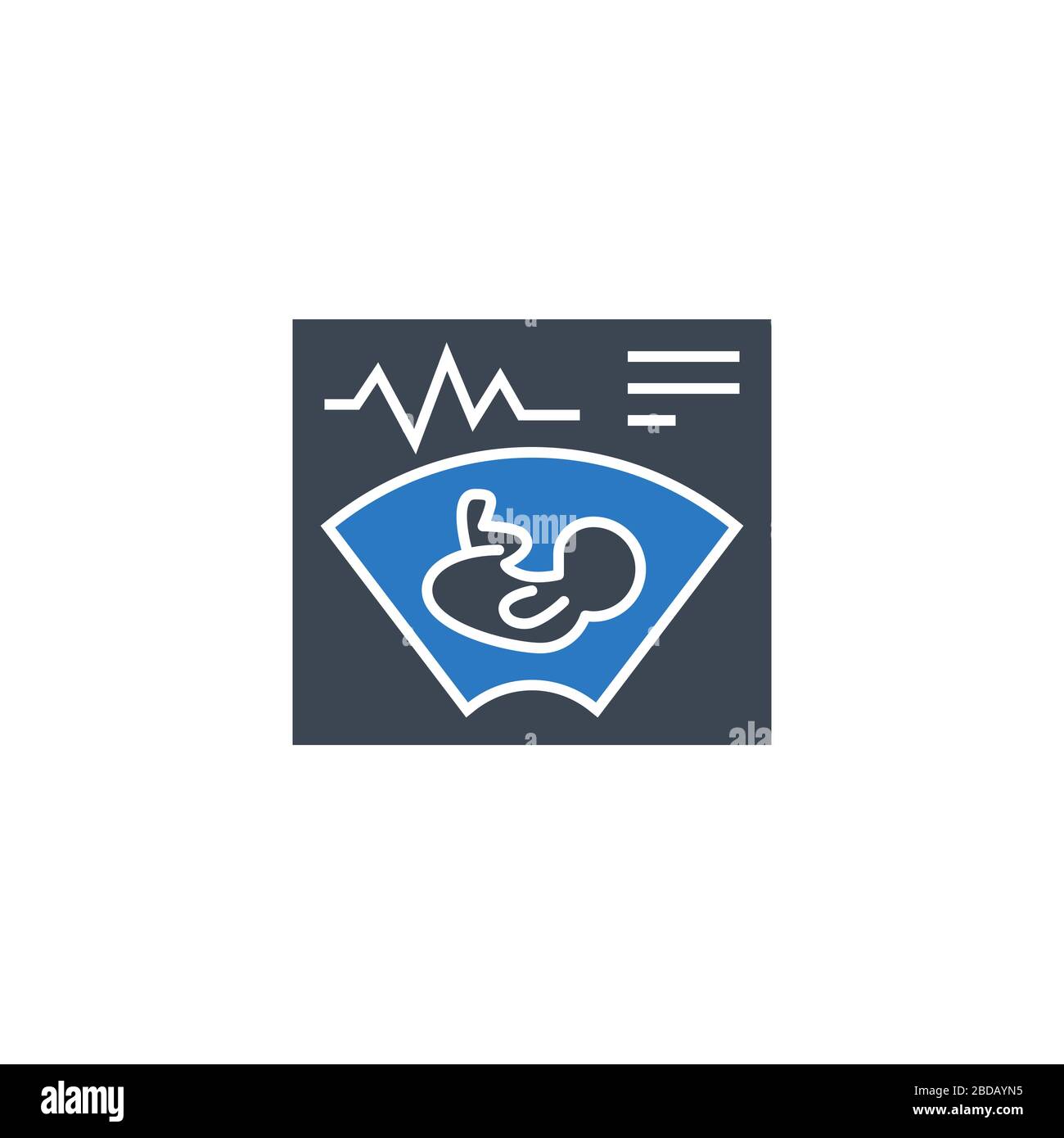 Ultrasound related vector glyph icon Stock Vector Image & Art - Alamy
