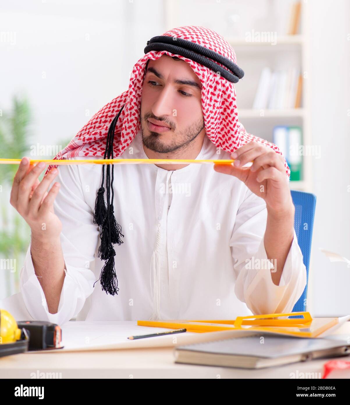 The arab engineer working on new project Stock Photo - Alamy