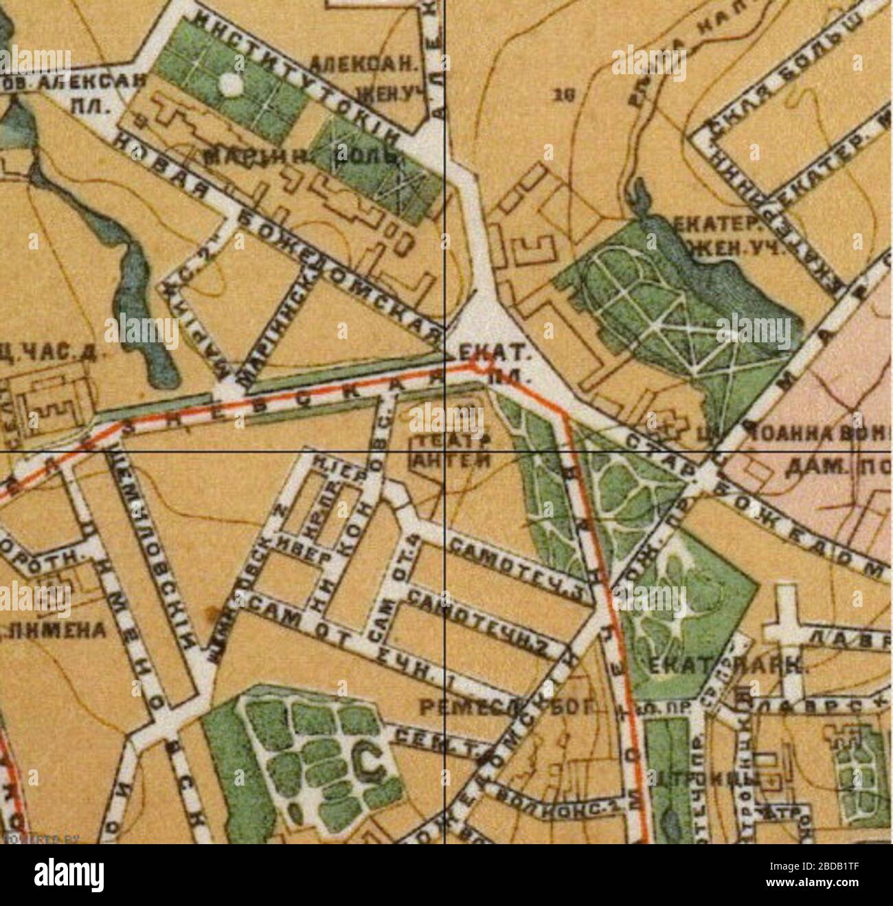 Old moscow map hi-res stock photography and images - Alamy