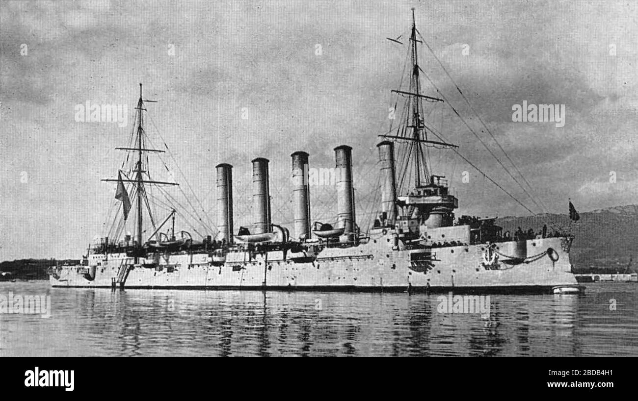 Russian protected cruiser askold hi-res stock photography and images ...
