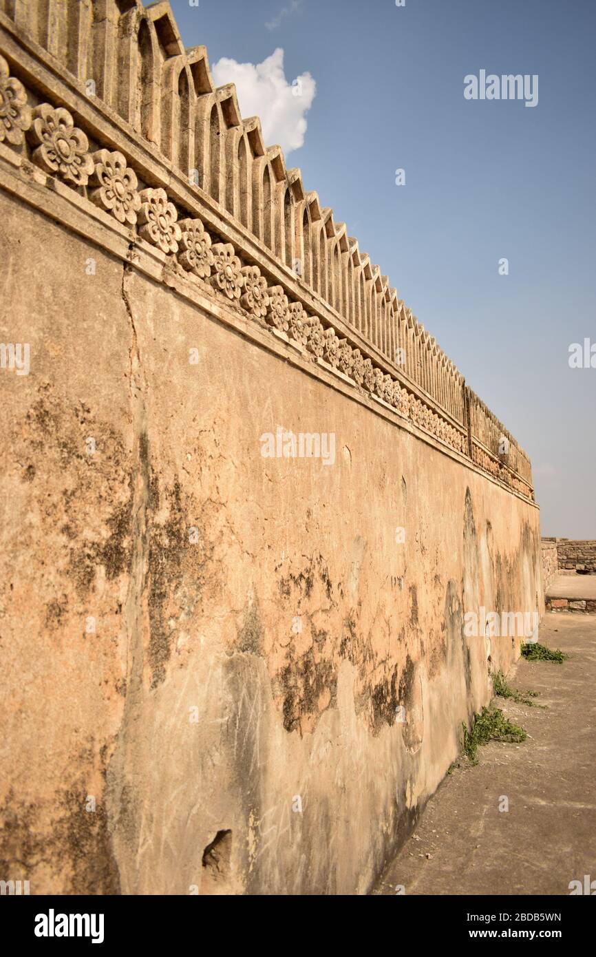 ancient historical Fort Ruined Walls Destructed Architecture Stock ...