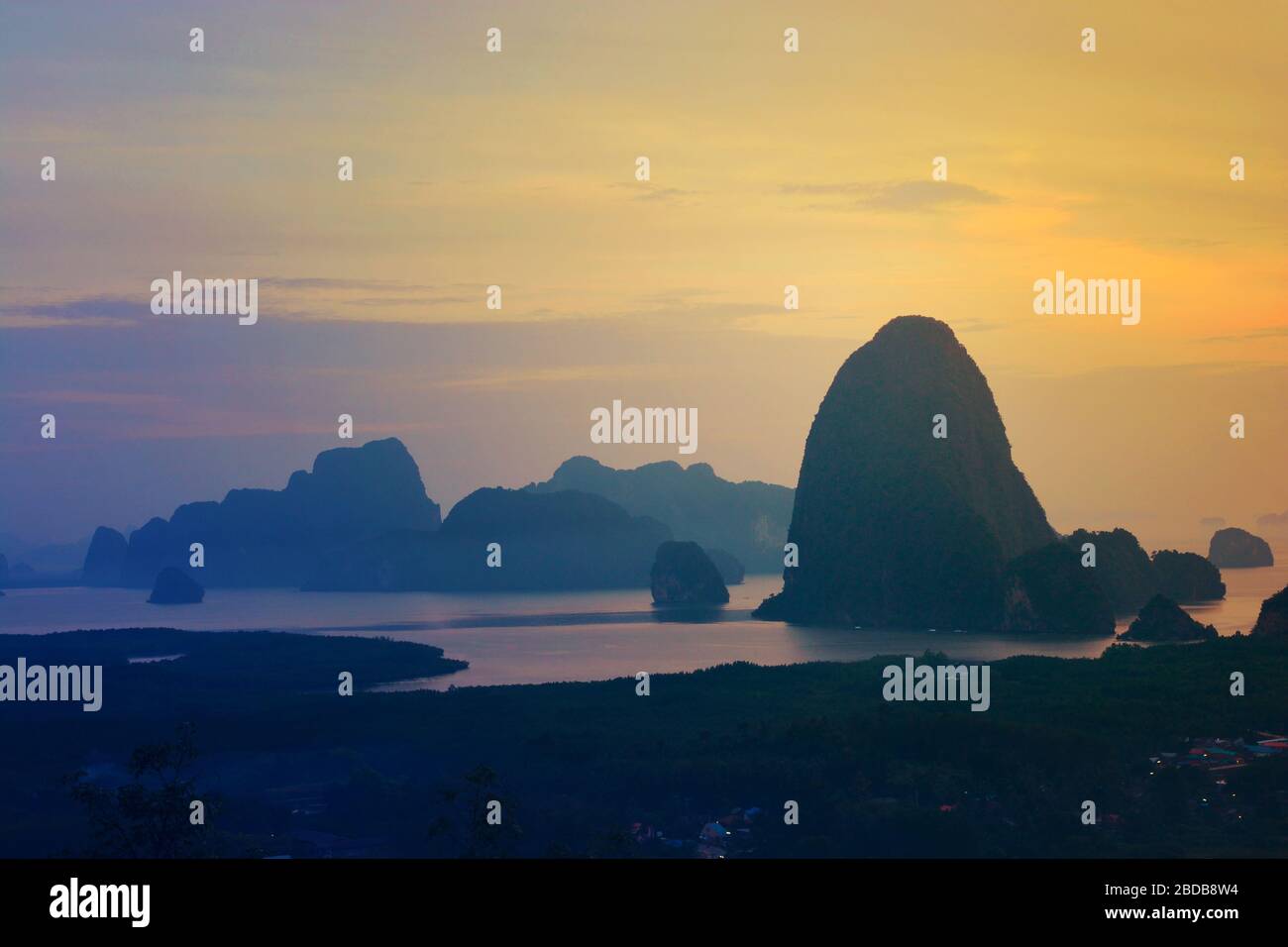 Beautiful view of Phang Nga Bay from Samed Nang Chee A new viewpoint in ...