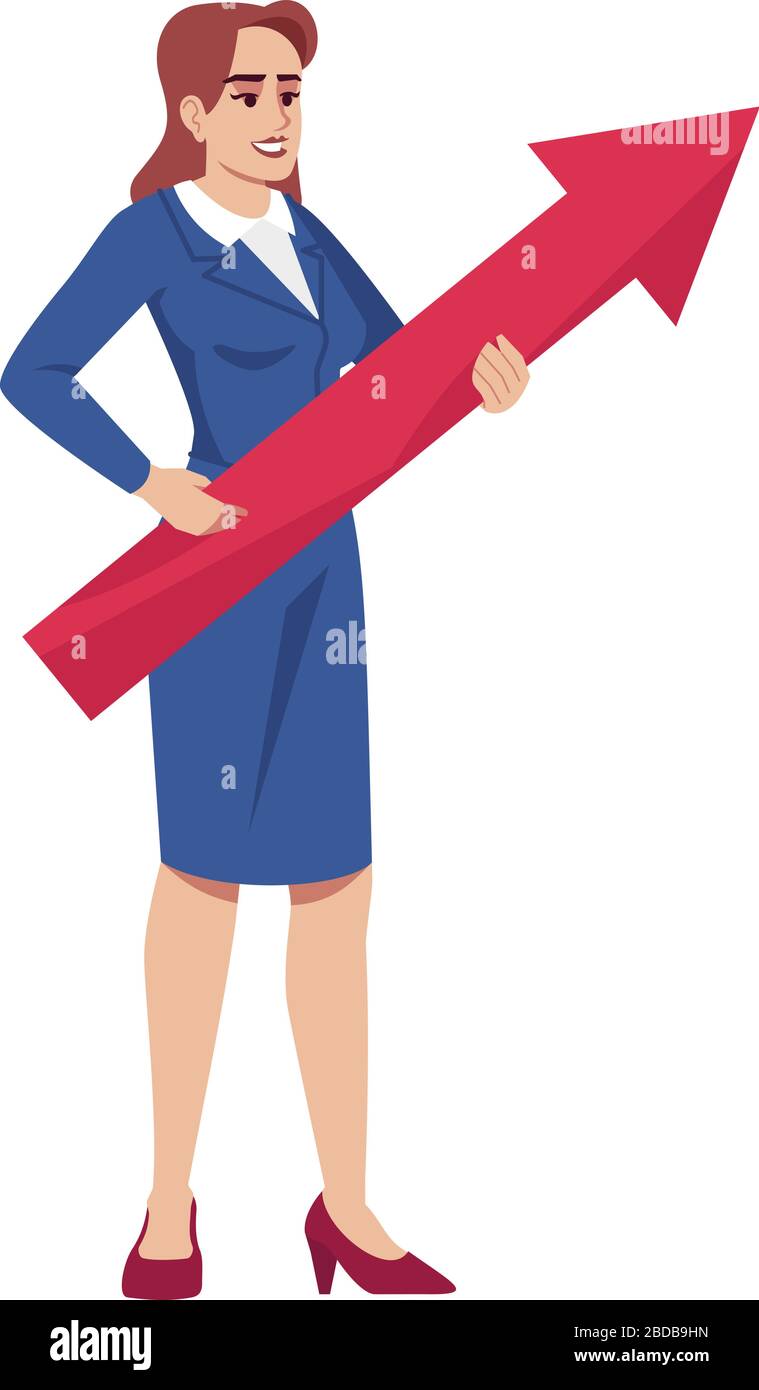 Boss defining company development direction semi flat RGB color vector ...