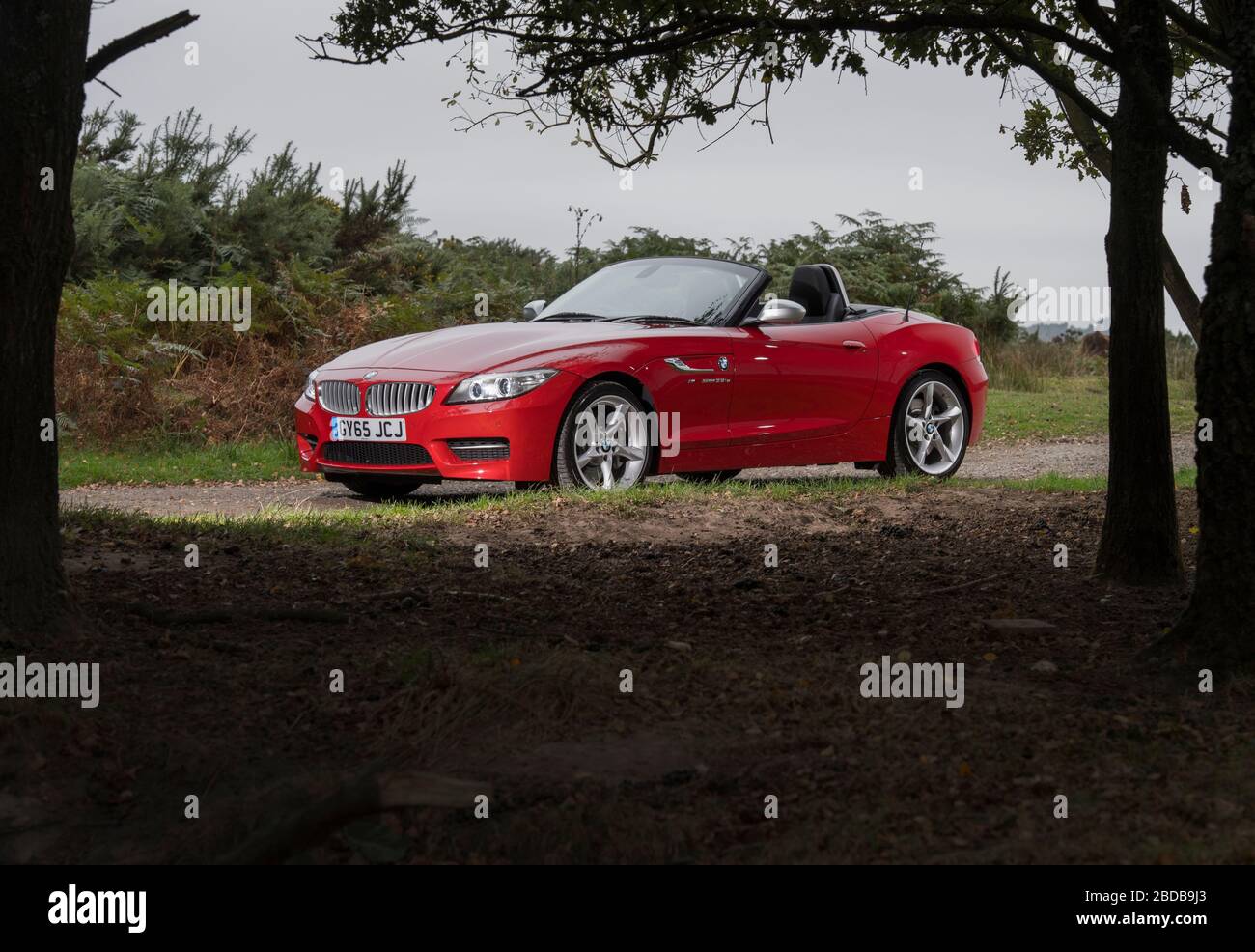 2015 BMW Z4 35is convertible sports car Stock Photo - Alamy