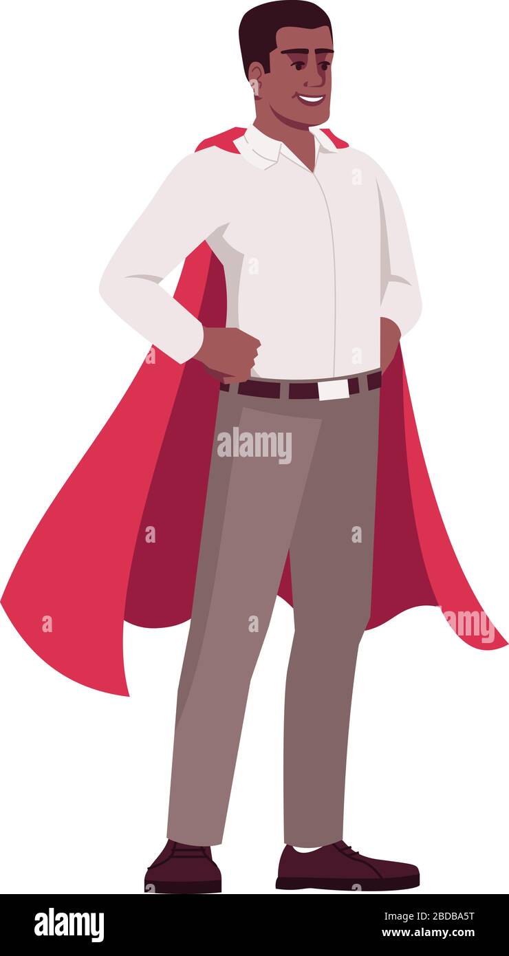 Anti crisis manager semi flat RGB color vector illustration. Office ...