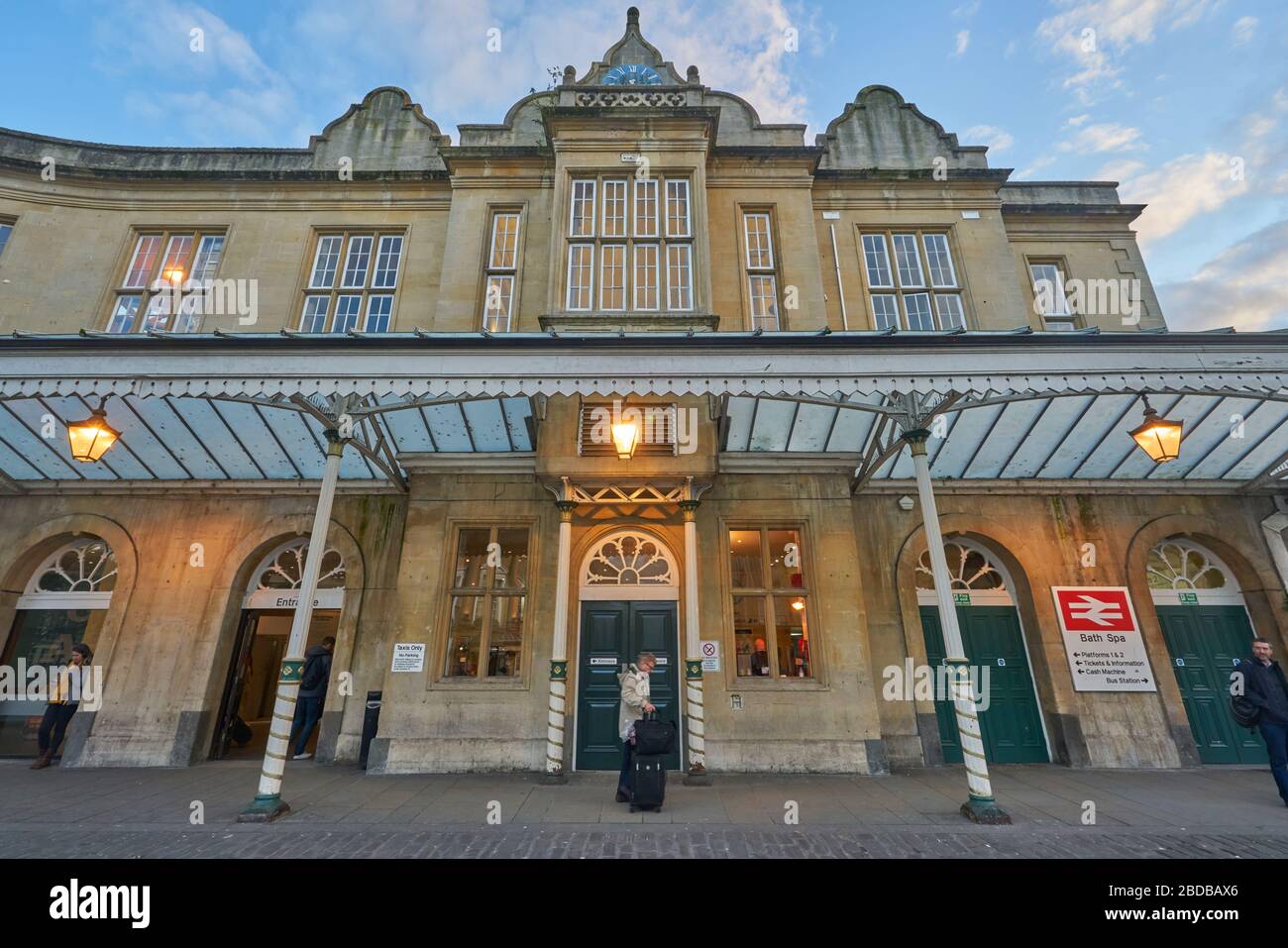 bath spa railway station Stock Photo - Alamy