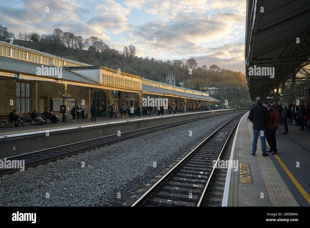 bath spa railway station Stock Photo - Alamy