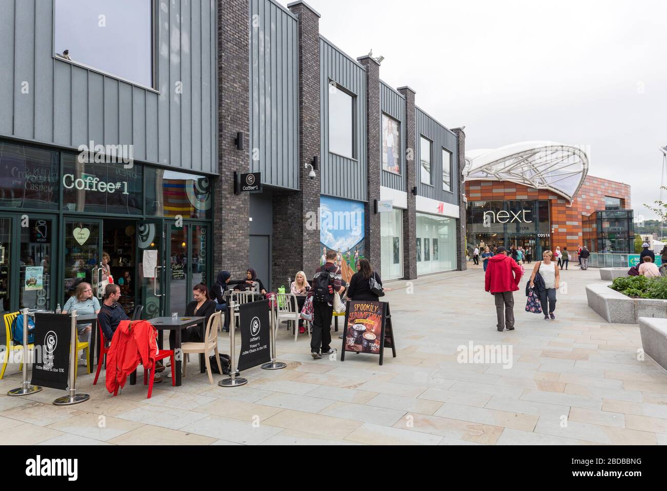 Shopping centre, Newport, Gwent, UK Stock Photo - Alamy