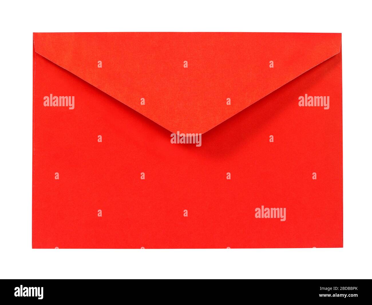Open red envelope isolated on white background Stock Photo - Alamy