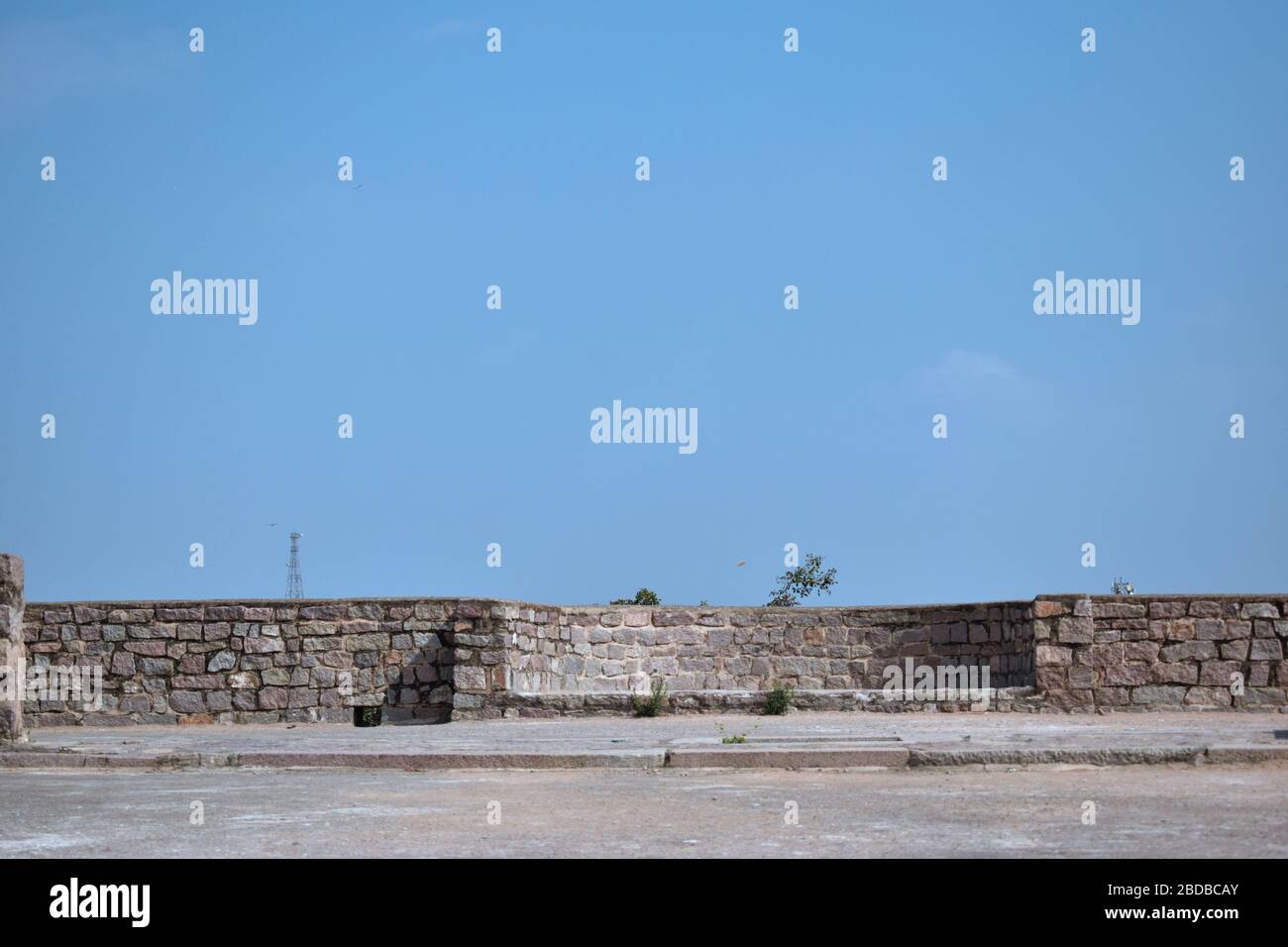 ancient historical Fort Ruined Walls Destructed Architecture Stock ...