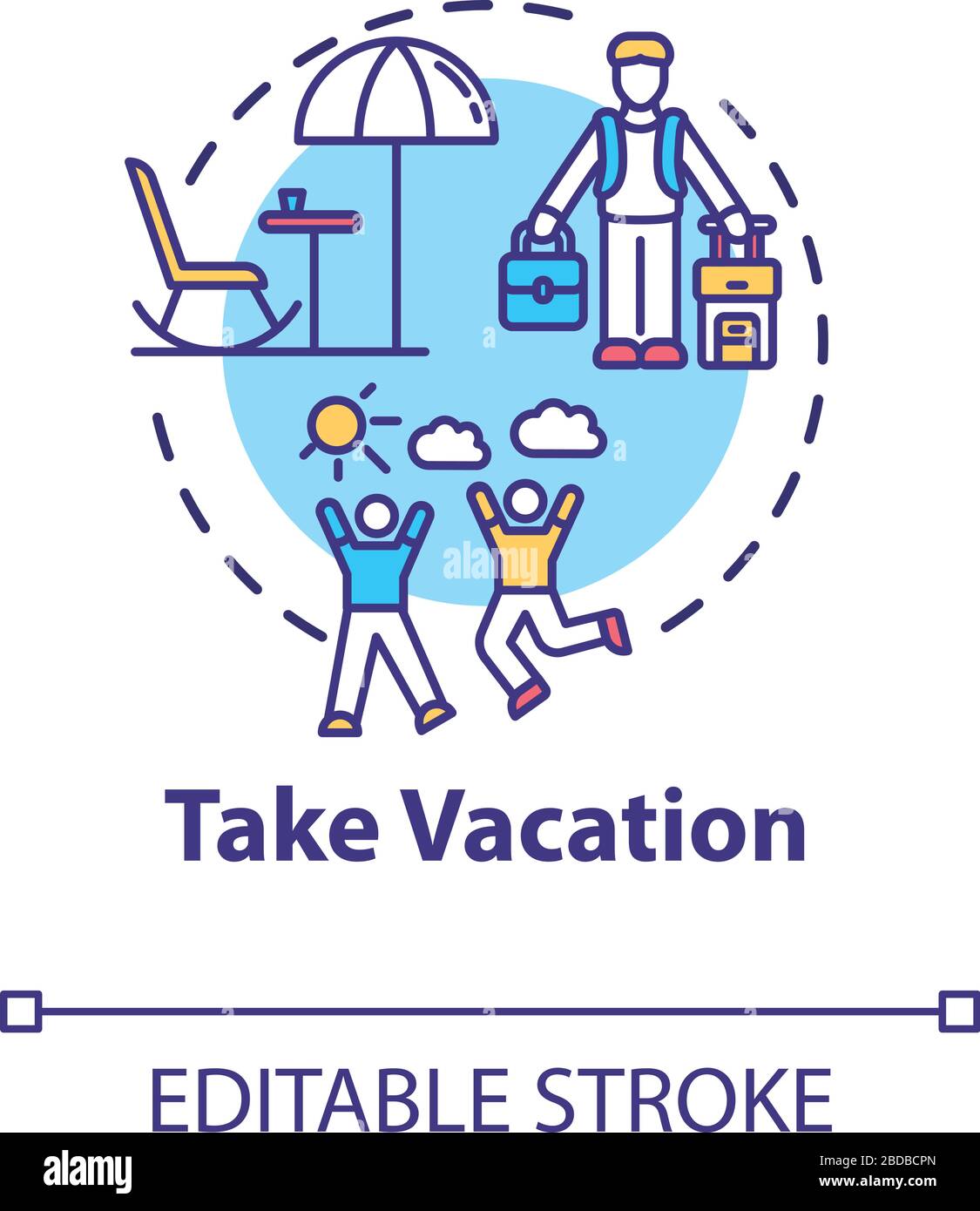 Take break concept on Stock Vector Images - Alamy