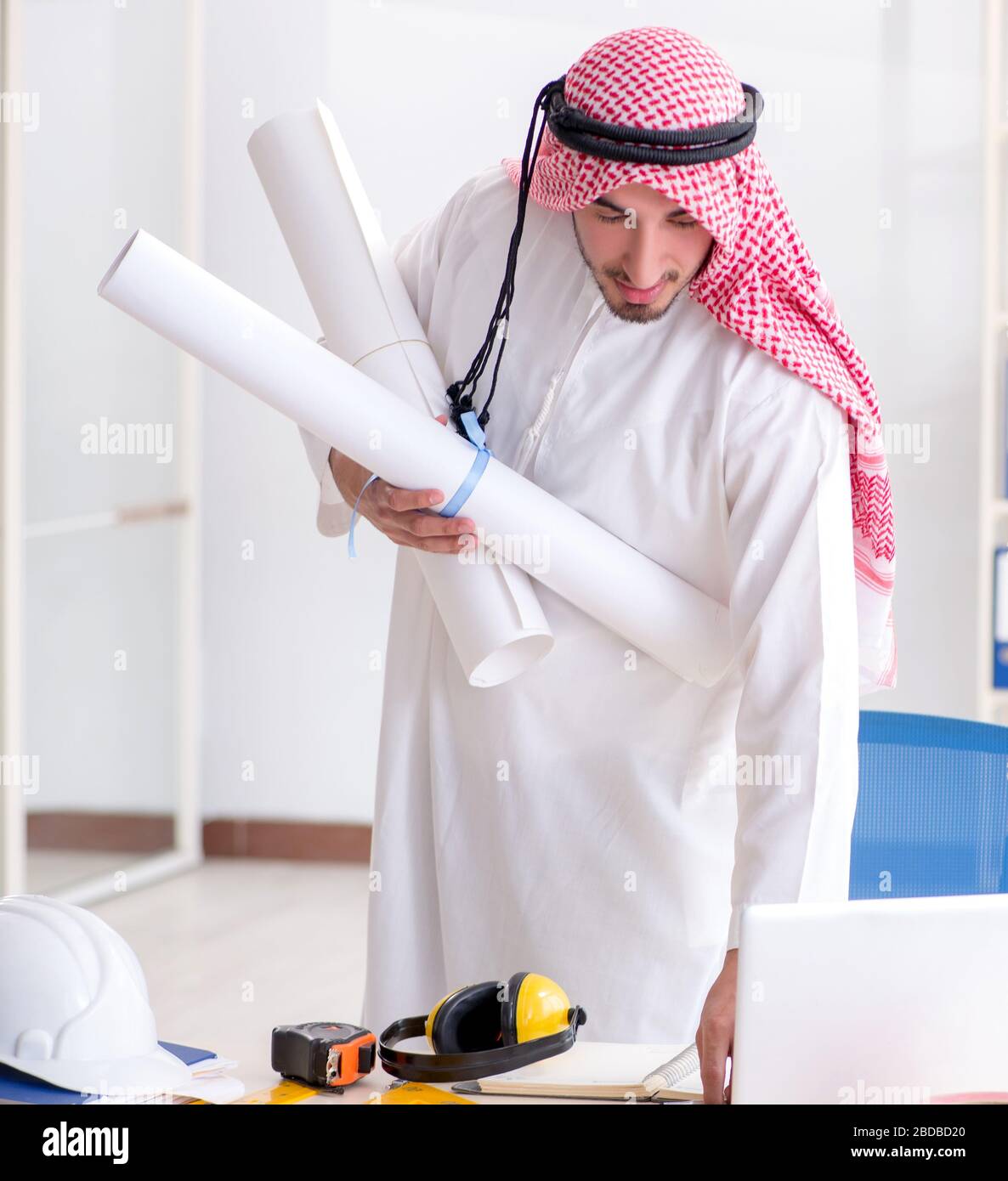 The arab engineer working on new project Stock Photo - Alamy