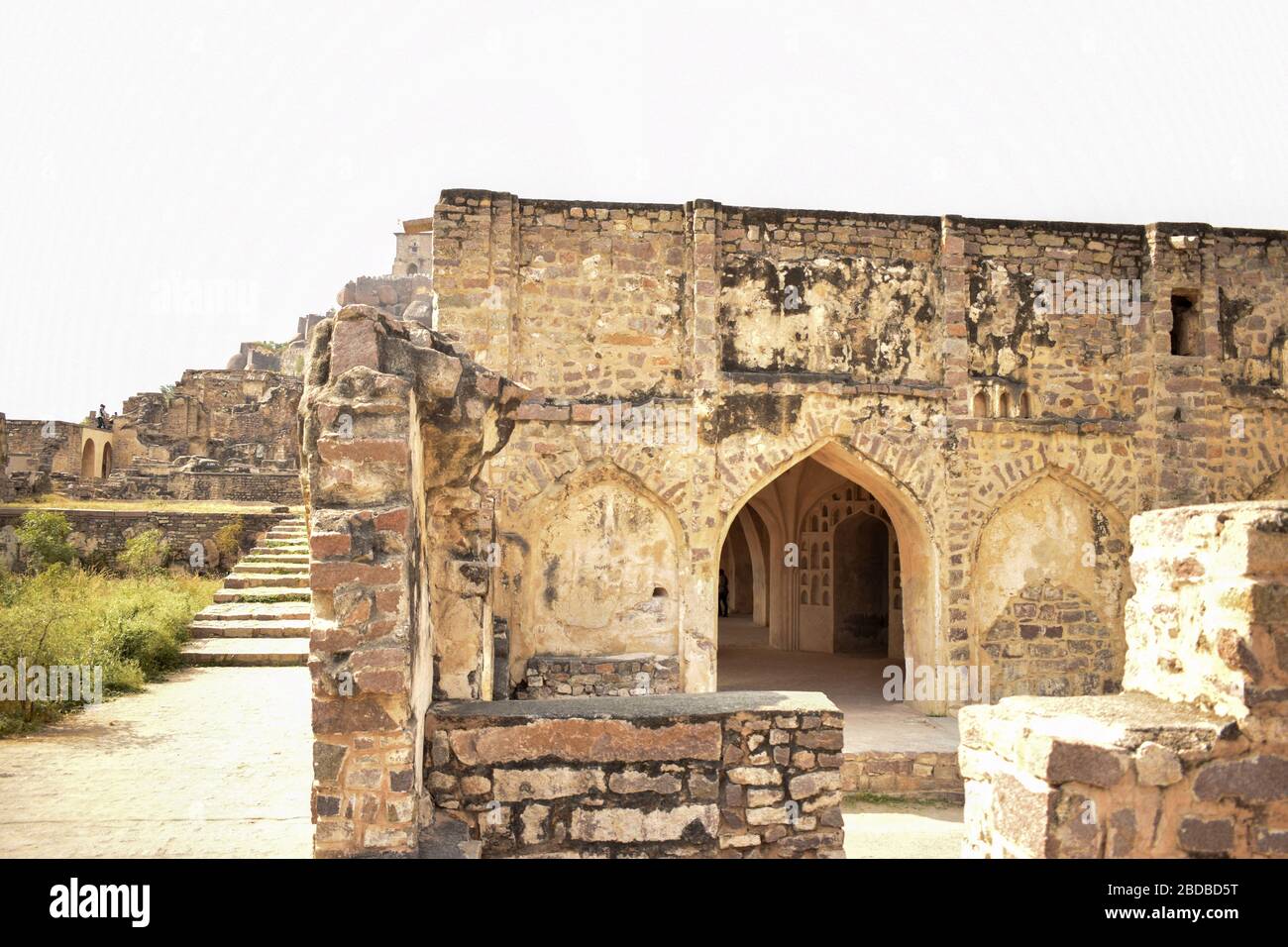 ancient historical Fort Ruined Walls Destructed Architecture Stock ...