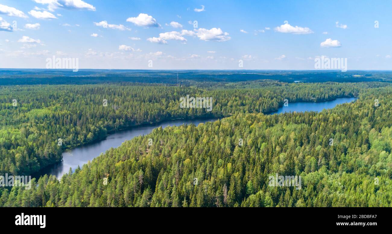 Finland forest aerial hi-res stock photography and images - Alamy