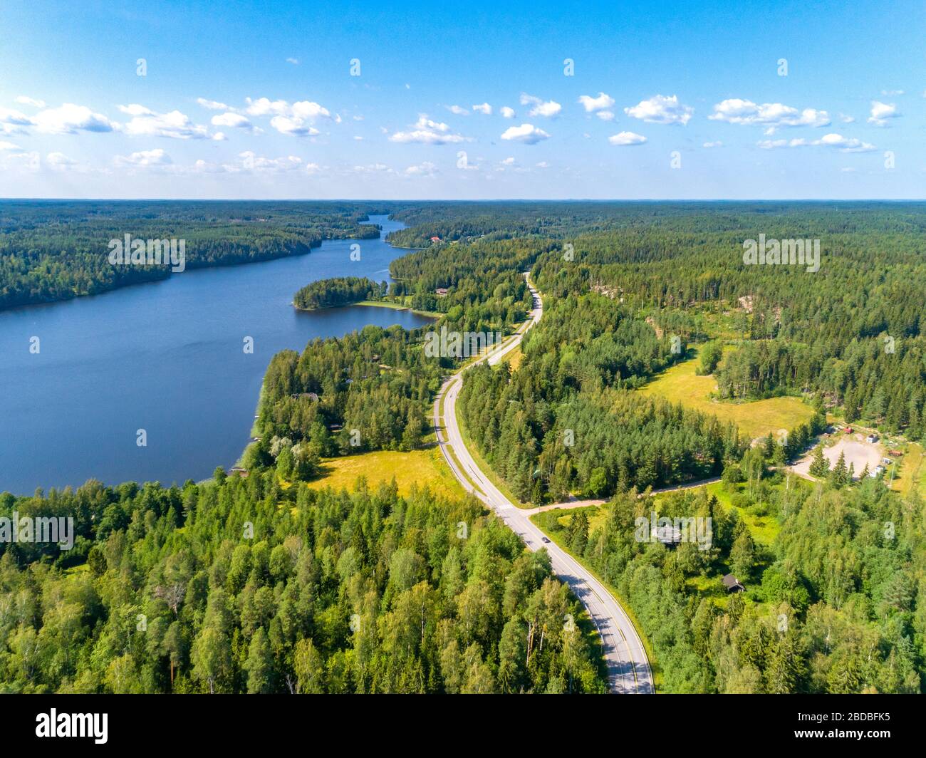 Finland lake aerial hi-res stock photography and images - Alamy