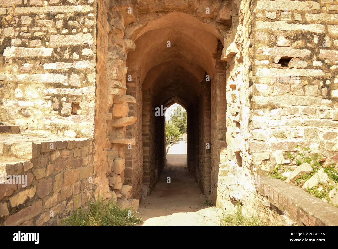 ancient historical Fort Ruined Walls Destructed Architecture Stock ...