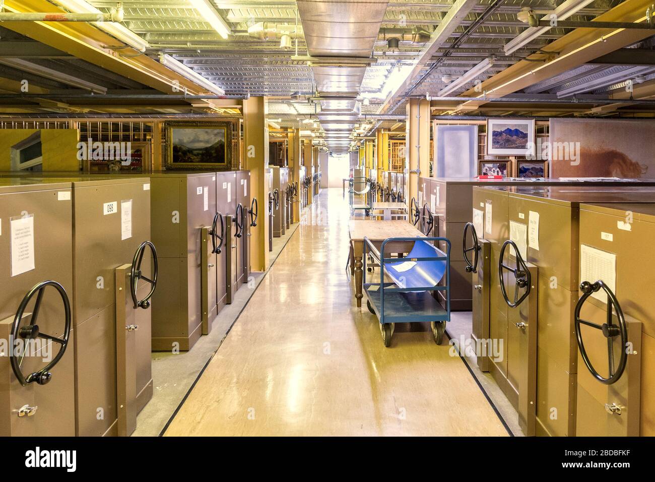 Storage for the National Library of Wales, Aberystwyth, Wales, UK Stock ...