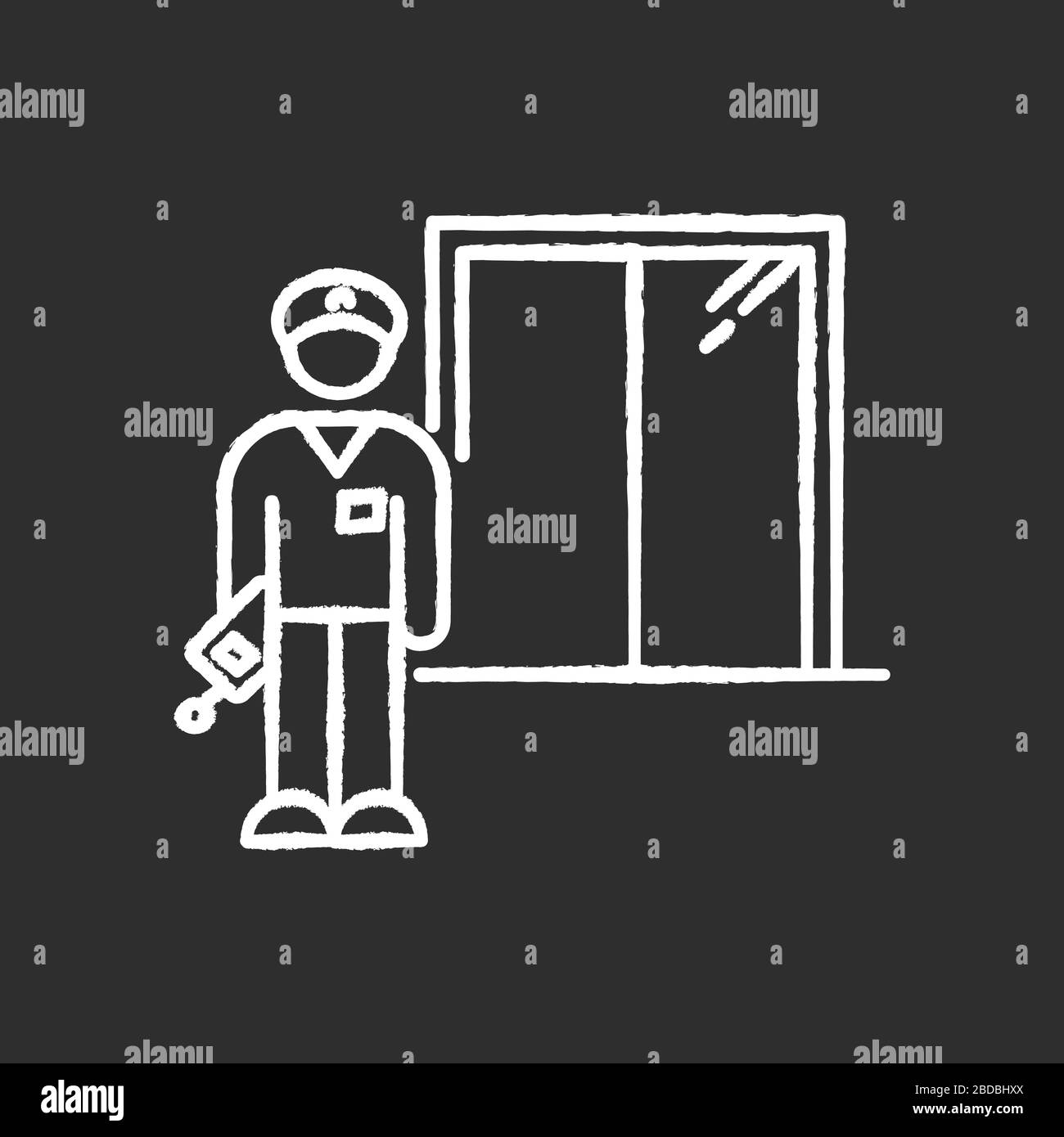 Night guard isolated Stock Vector Images - Alamy