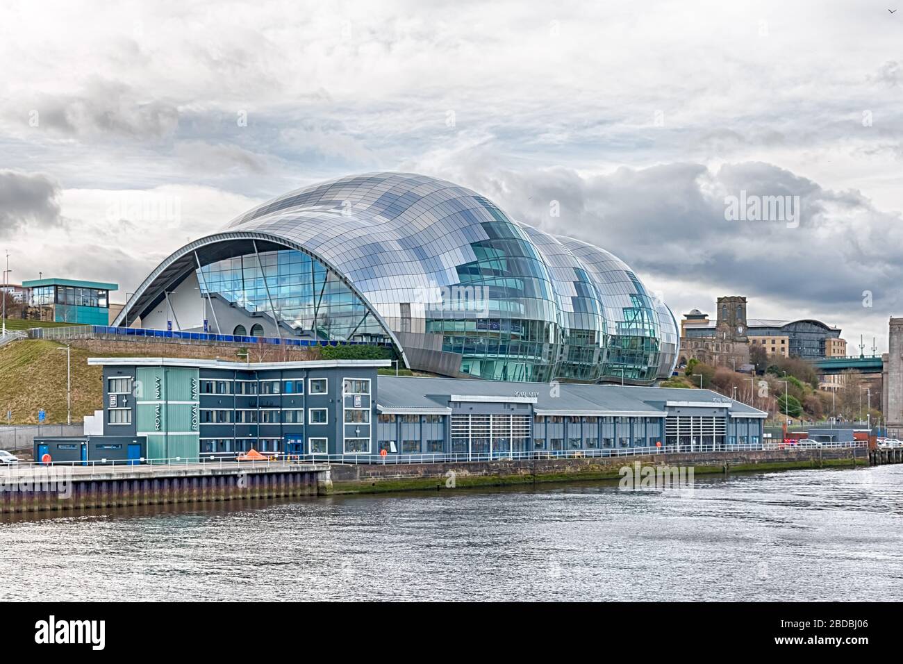 Cityscape of Newcastle upon Tyne, the most populous city in the North ...