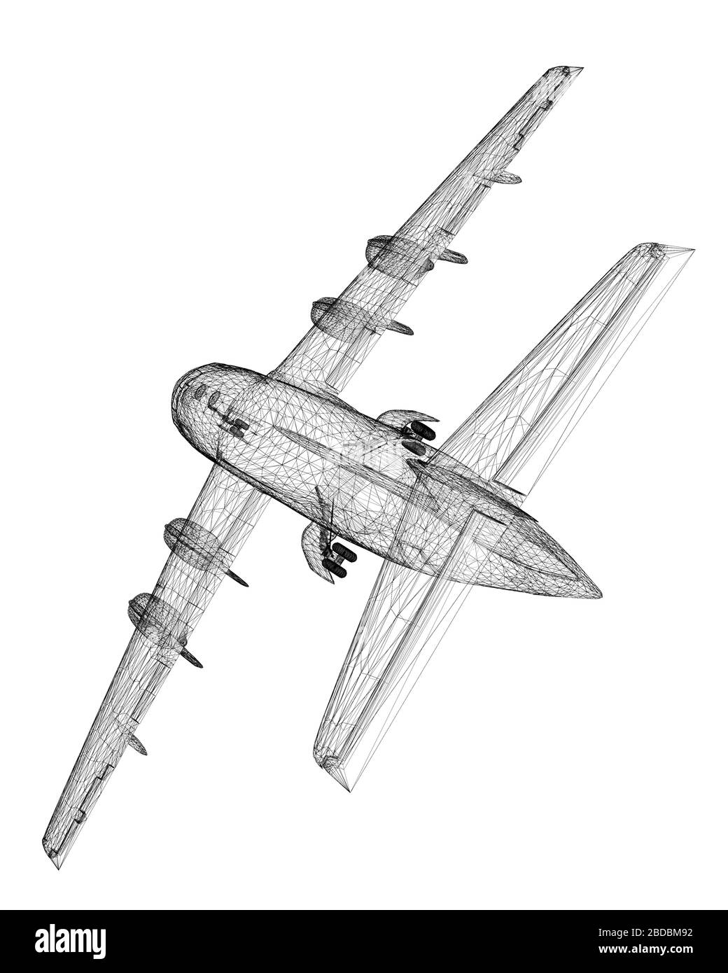 Commercial Airliner, Jet,body structure, wire model Stock Photo - Alamy