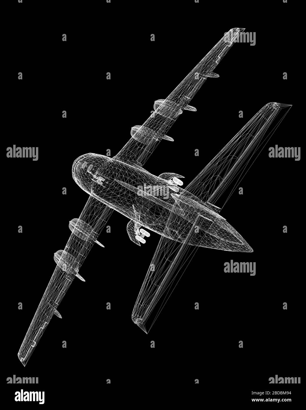 Commercial Airliner, Jet,body structure, wire model Stock Photo - Alamy
