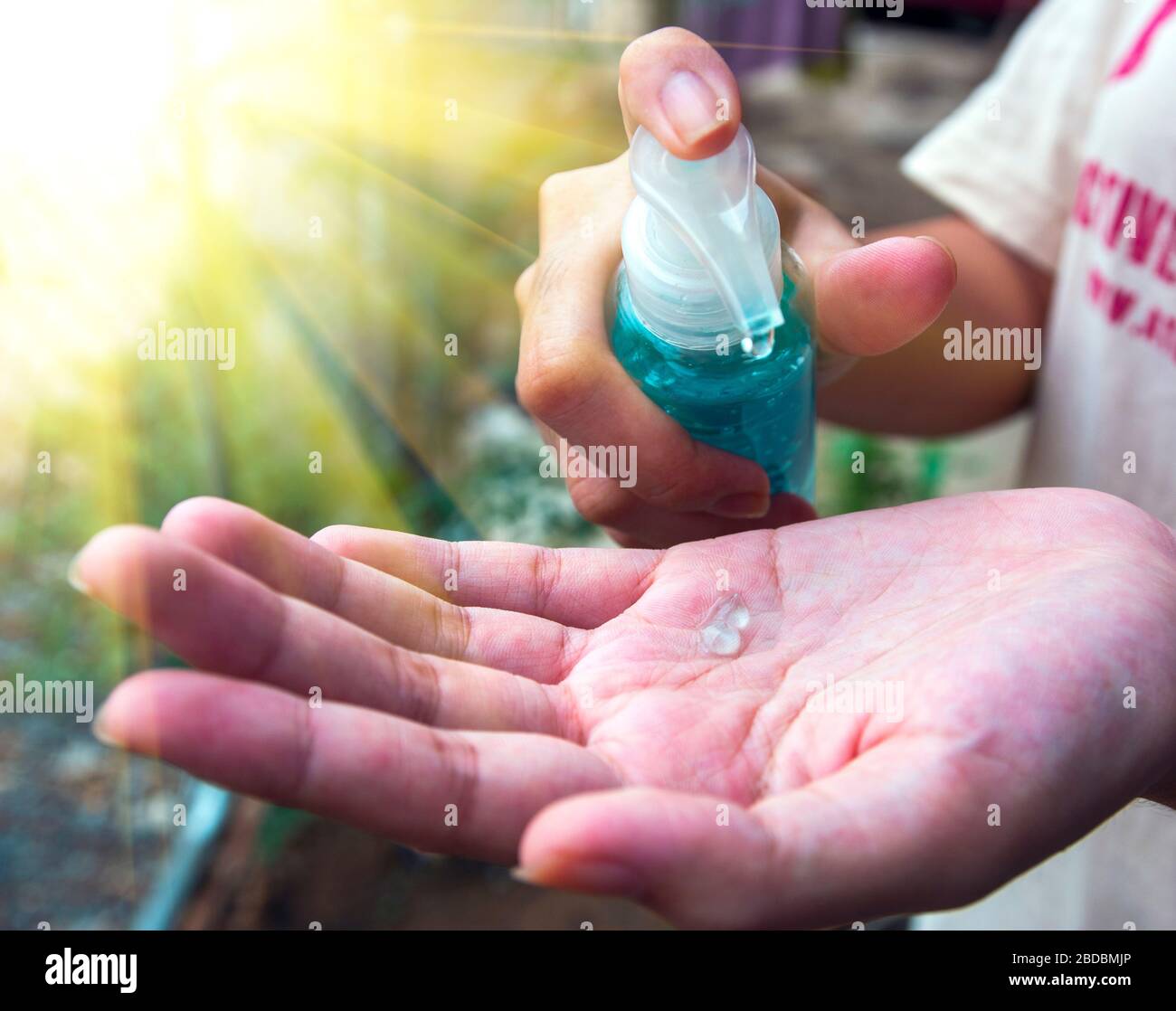 washing hands with alcohol gel . prevent the spread of germs and ...