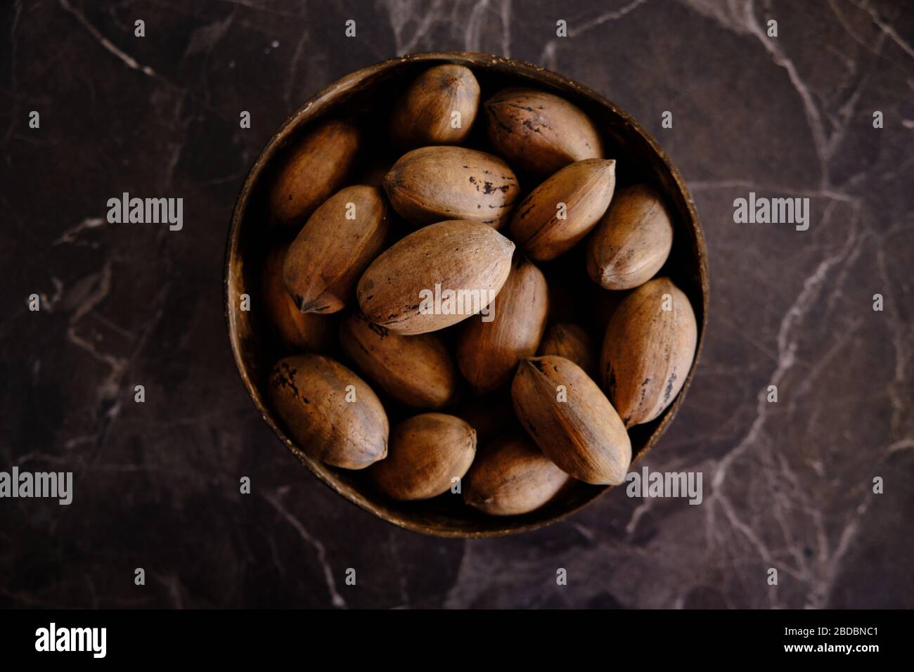 Fresh Pecan Nuts with husks Stock Photo - Alamy
