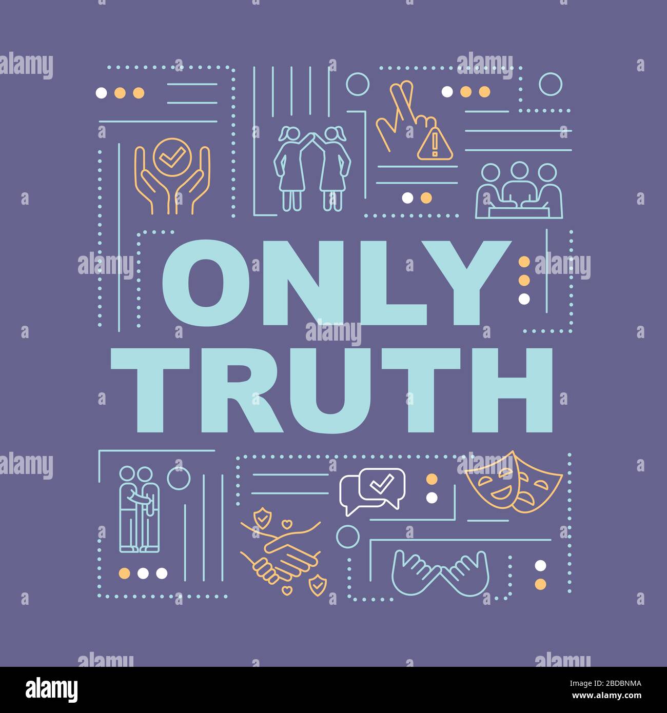 Trust and honesty word concepts banner. Interpersonal relationship ...