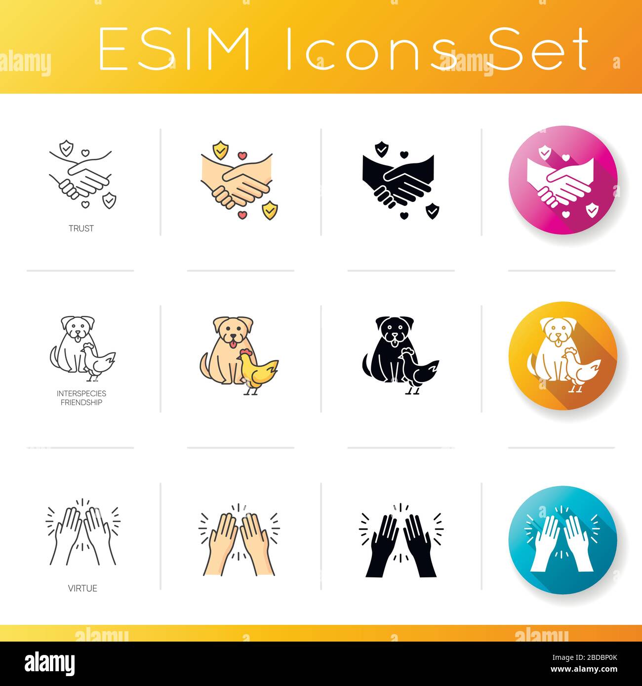Strong social bond Stock Vector Images - Alamy