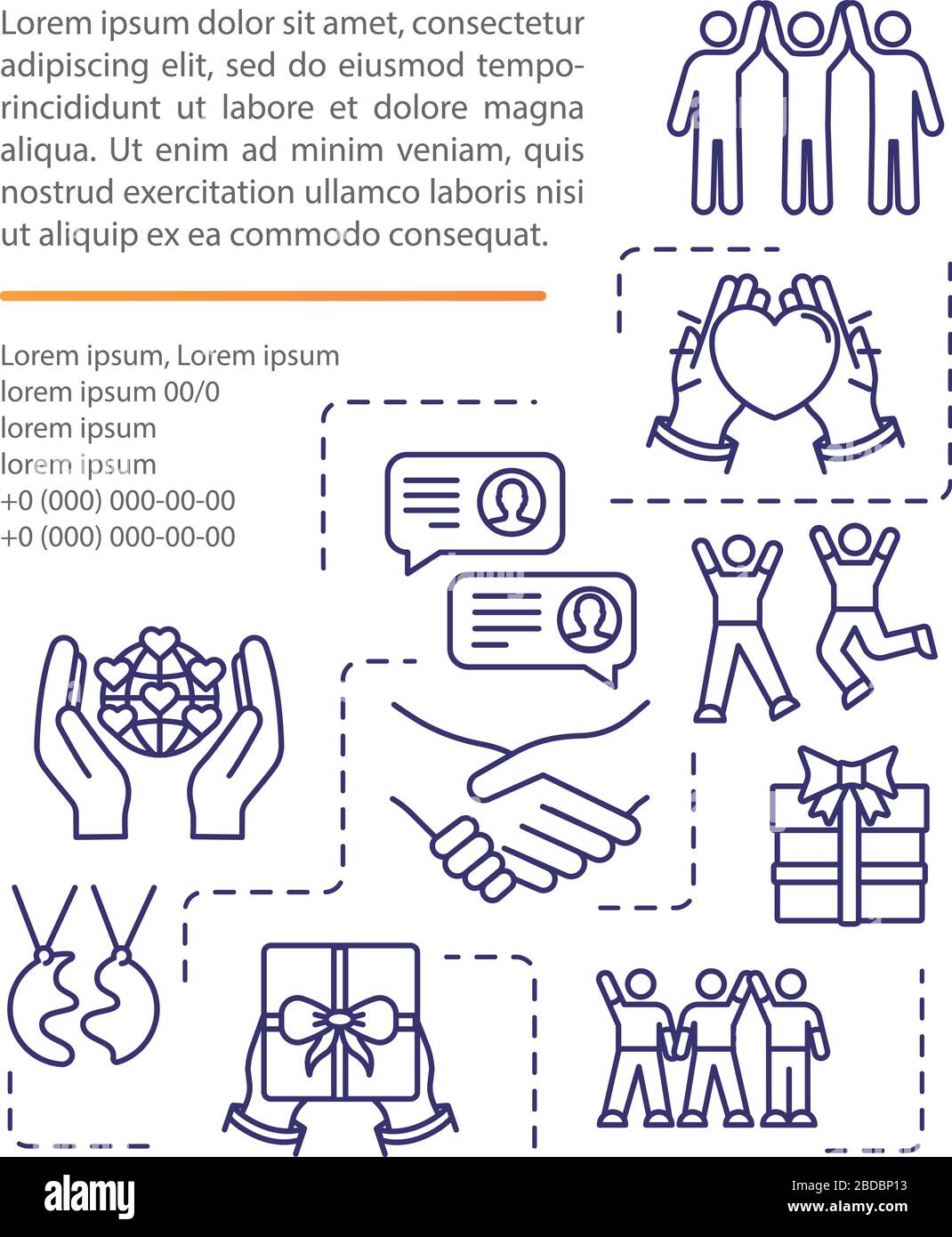 Best friends goals list icon with text. Mates leisure planning, active ...