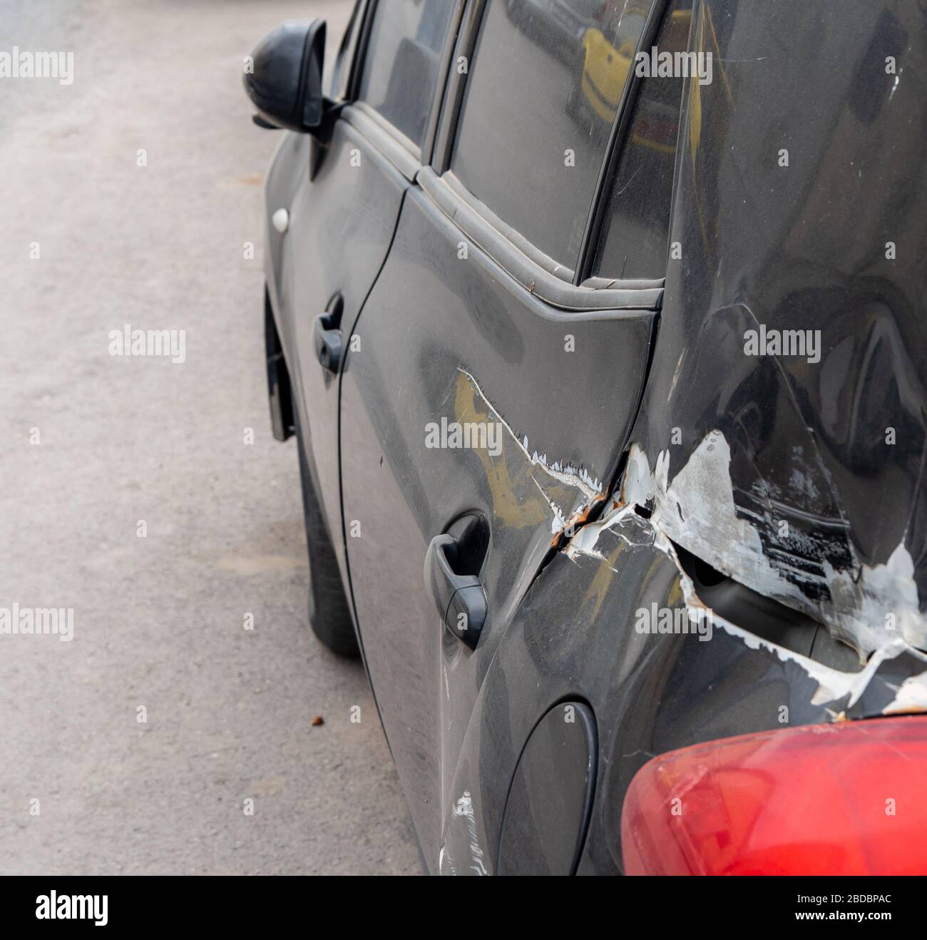 Rear car accident hi-res stock photography and images - Alamy