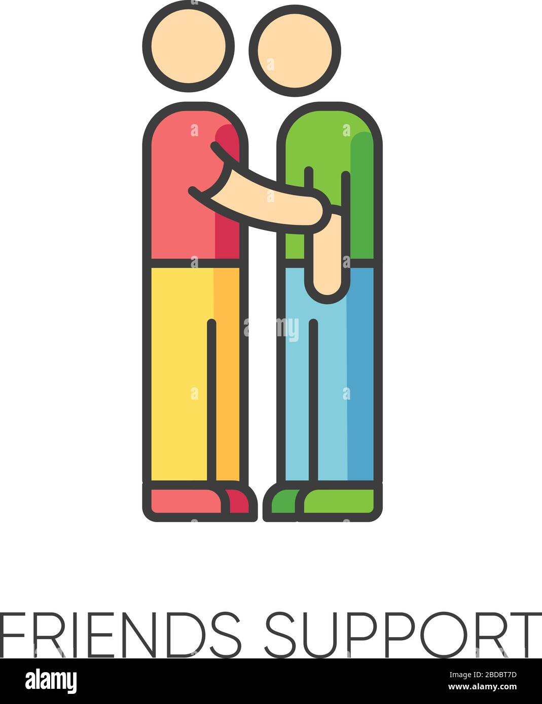 Empathy compassion comfort support Stock Vector Images - Alamy