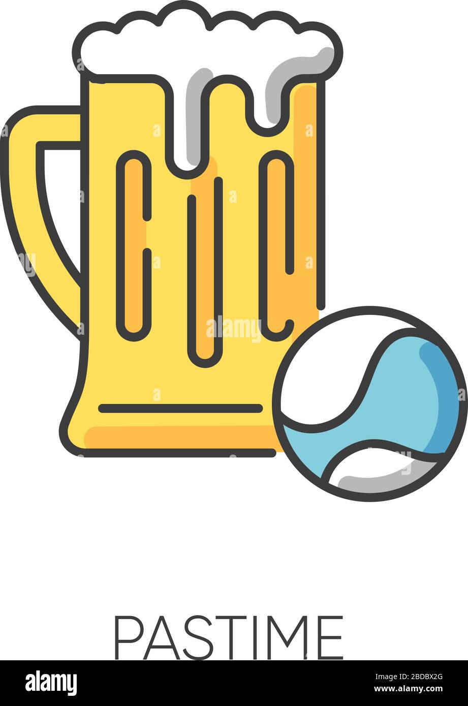 Pastime RGB color icon. Leisure activities, recreation types, healthy ...