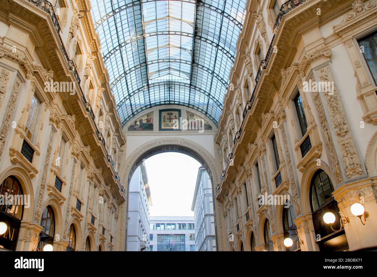 MALAN- Jan 10, 2019: Symmetrical night shot of the hall of the landmark ...