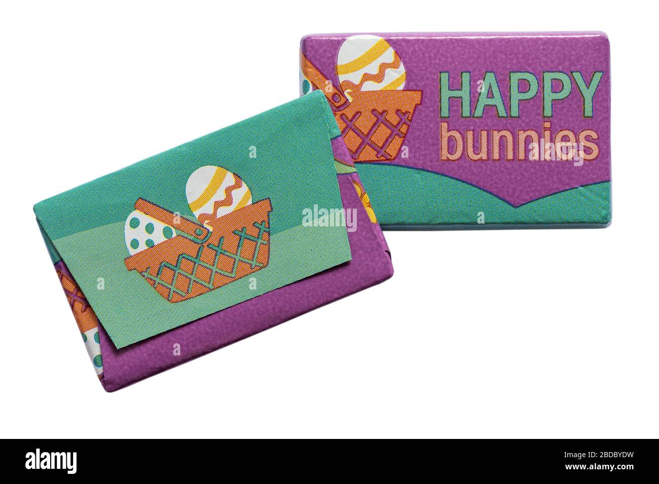 Happy bunnies milk chocolate bars Cut Out Stock Images & Pictures - Alamy