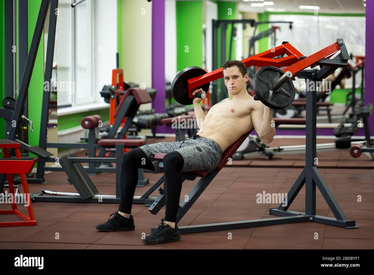 Bench Press Machine High Resolution Stock Photography and Images - Alamy