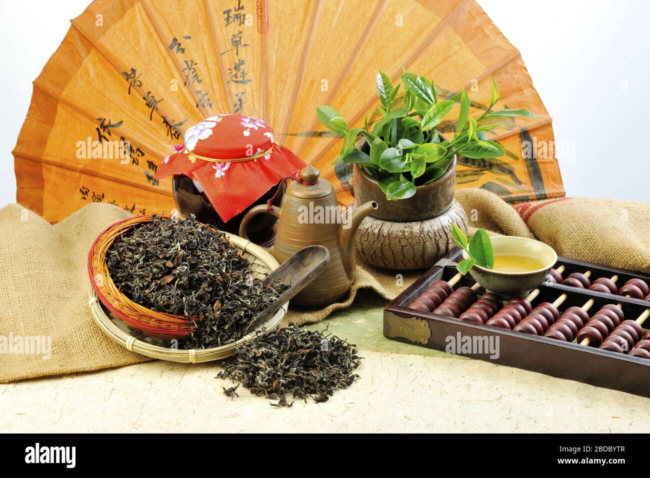 Chinese tea pot set on the white background Stock Photo - Alamy
