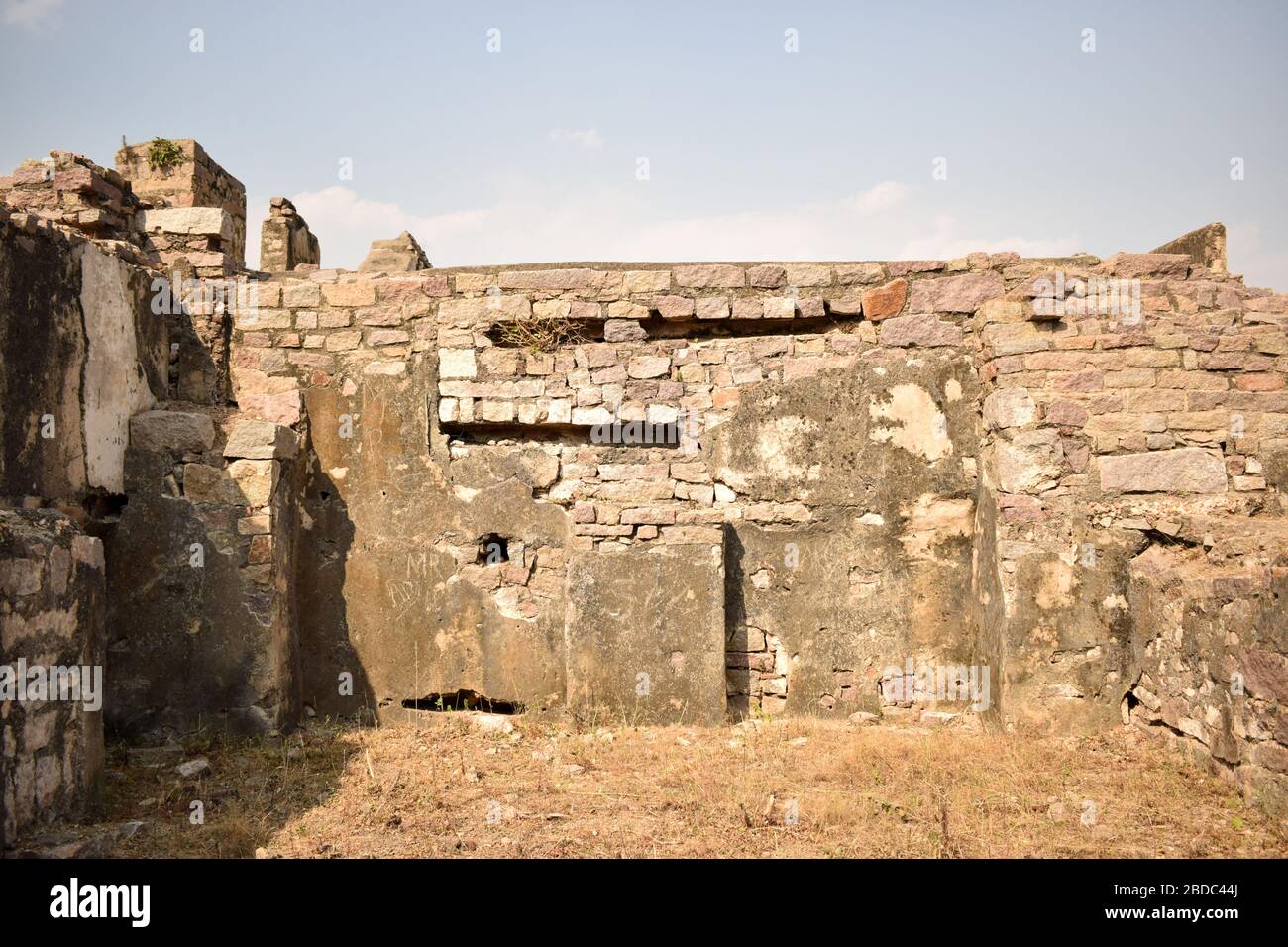 ancient historical Fort Ruined Walls Destructed Architecture Stock ...