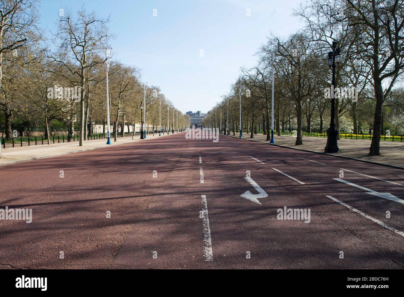 London, UK. 8th April 2020. An empty London during the Coronavirus ...